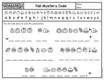 Fall Worksheets - Superstar Worksheets