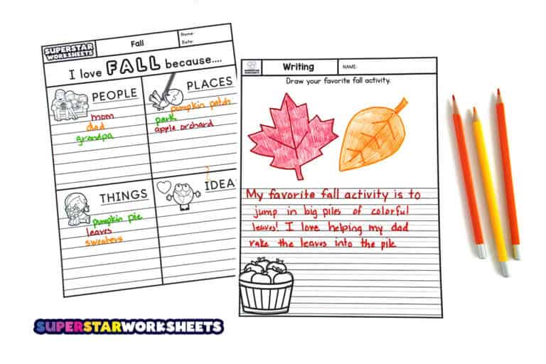 Fall Worksheets - Superstar Worksheets