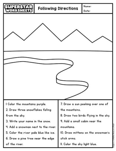 Winter Worksheets - Superstar Worksheets