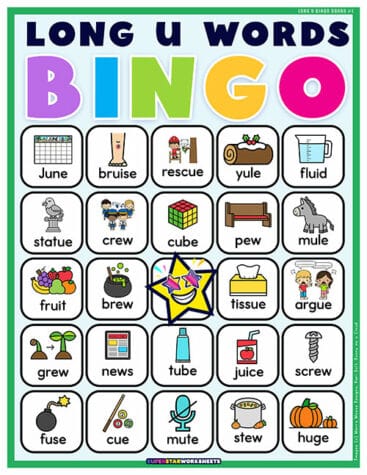 BINGO Games - Superstar Worksheets