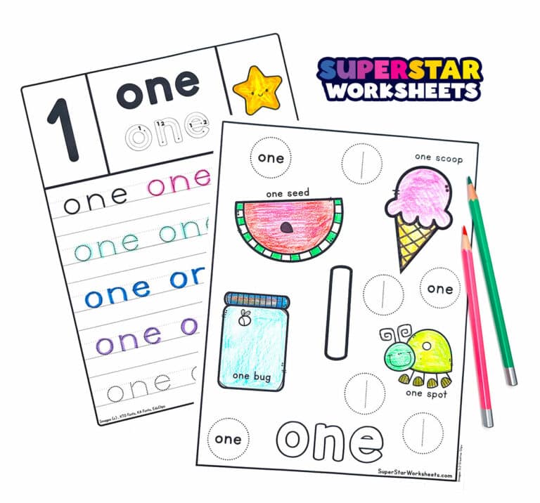 Number Worksheets - Superstar Worksheets