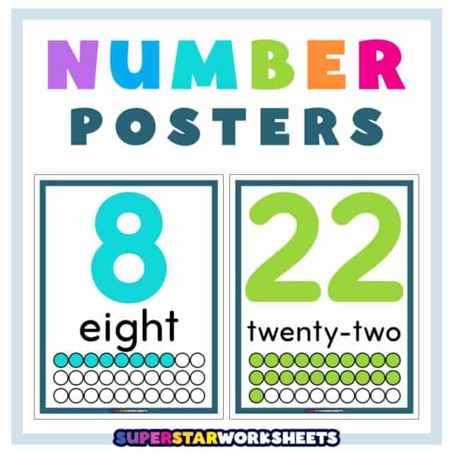 Number Worksheets - Superstar Worksheets