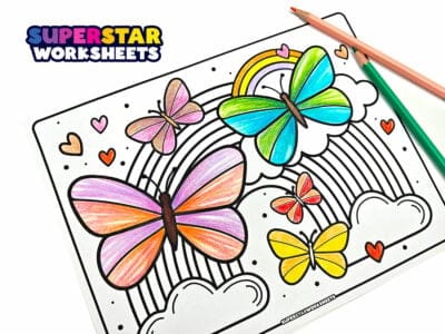 Butterfly Coloring Pages (Free Printables) - Superstar Worksheets