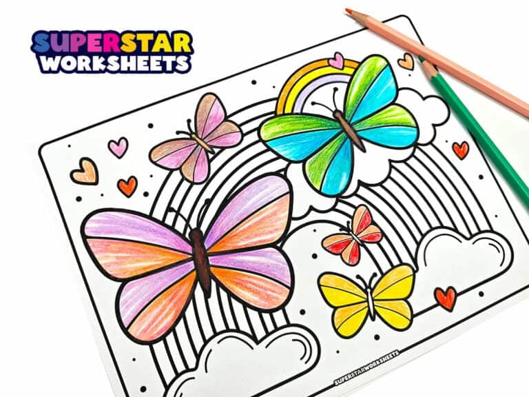 Butterfly Coloring Pages (Free Printables) - Superstar Worksheets