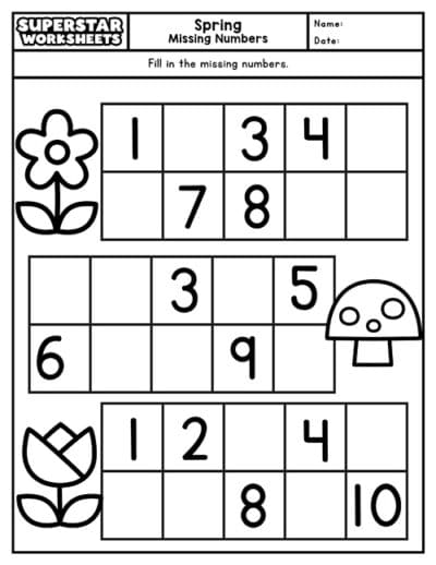 Spring Worksheets - Superstar Worksheets