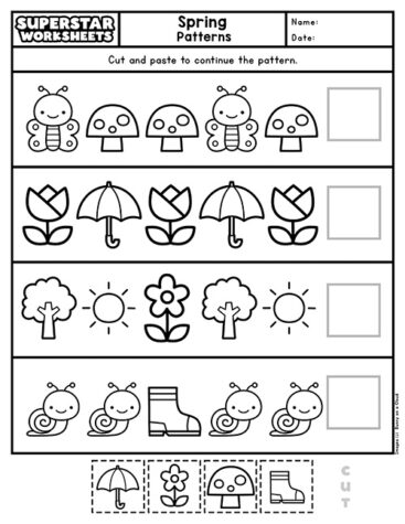 Spring Worksheets (Free Printables) - Superstar Worksheets