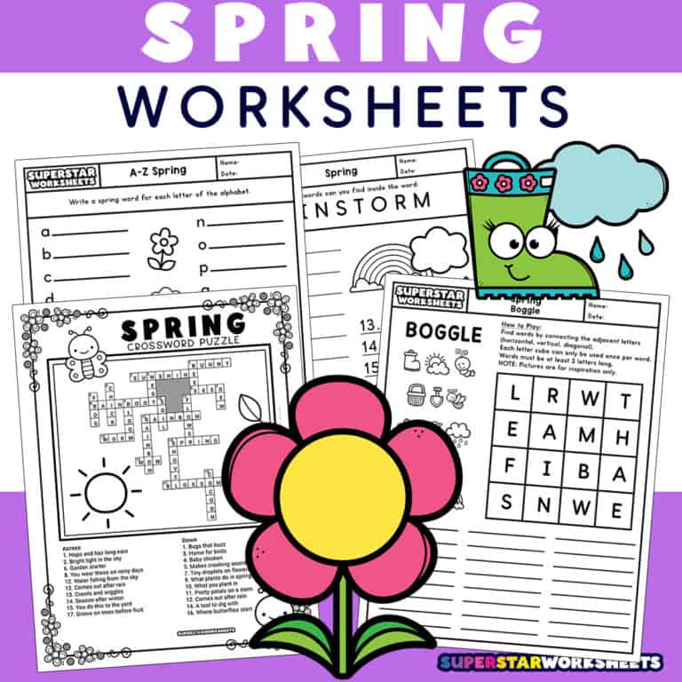 Spring Worksheets - Superstar Worksheets