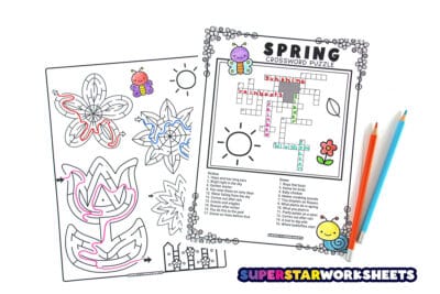 Spring Worksheets (Free Printables) - Superstar Worksheets
