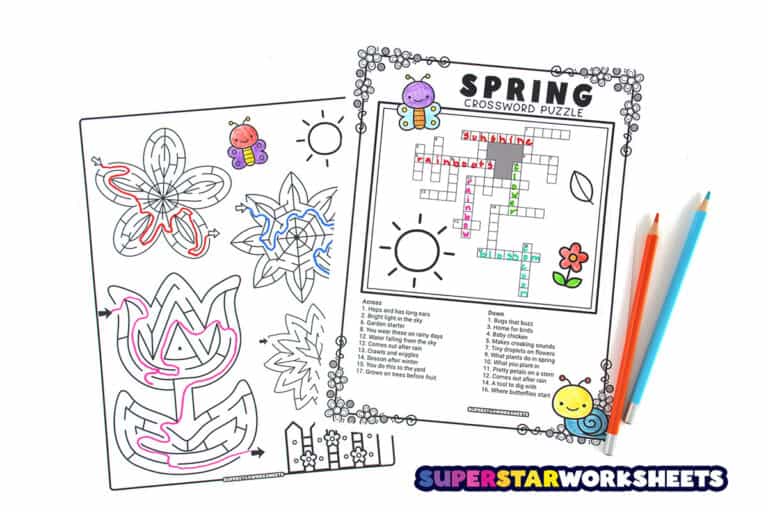 Spring Worksheets - Superstar Worksheets