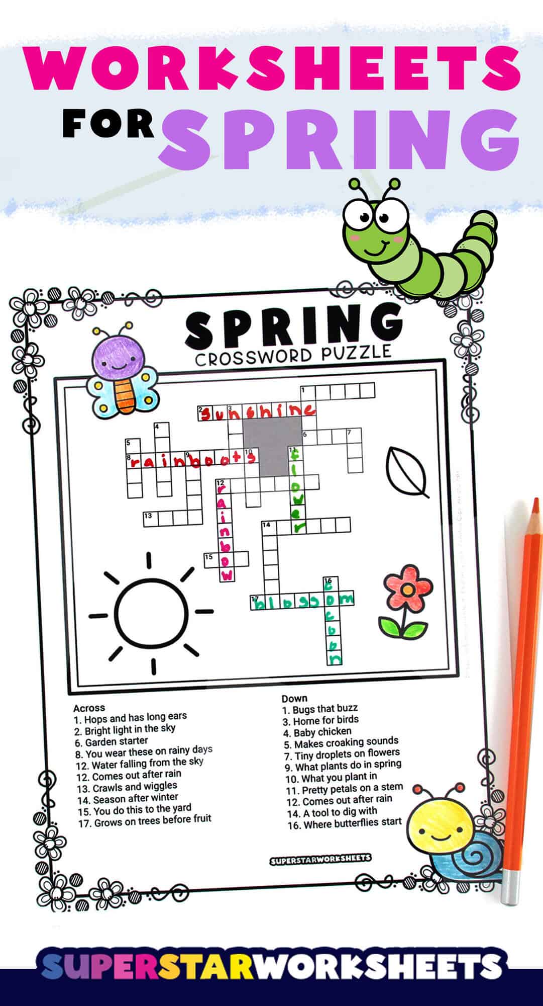 Spring Worksheets (Free Printables) - Superstar Worksheets
