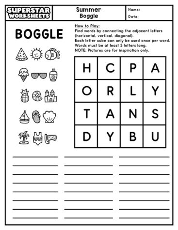 Summer Worksheets - Superstar Worksheets