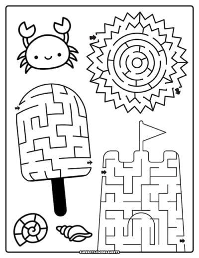 Summer Worksheets (Free Printables) - Superstar Worksheets