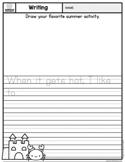 Summer Worksheets - Superstar Worksheets