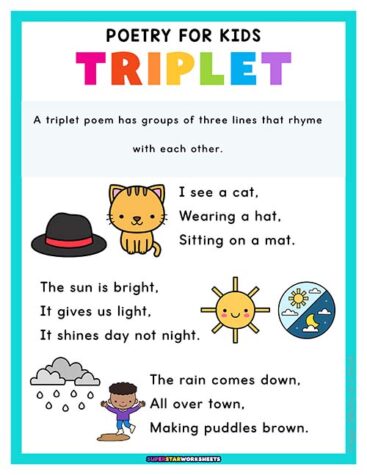 Poetry for Kids - Superstar Worksheets