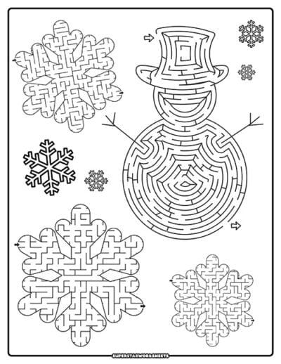 Winter Worksheets (Free Printables) - Superstar Worksheets