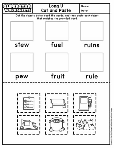Long U Words - Superstar Worksheets