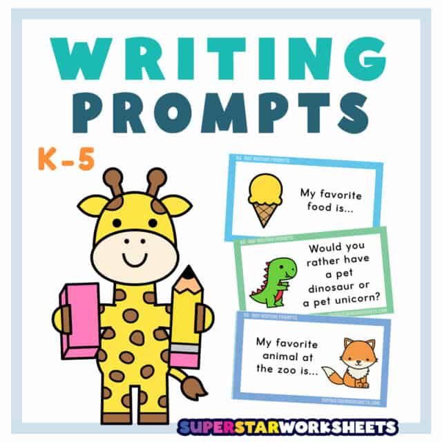 Writing Prompts (Free Printables) - Superstar Worksheets