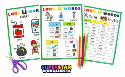 Long U Words - Superstar Worksheets