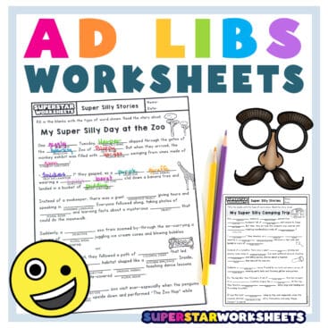 Ad Libs Worksheets - Superstar Worksheets