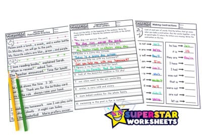Punctuation Worksheets - Superstar Worksheets