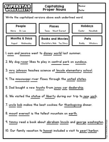 Punctuation Worksheets - Superstar Worksheets