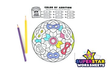 Mandala Color by Number - Superstar Worksheets