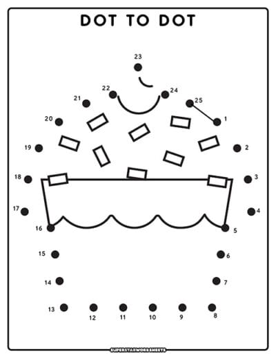 Dot to Dot Worksheets - Superstar Worksheets