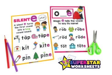 Magic e Words - Superstar Worksheets