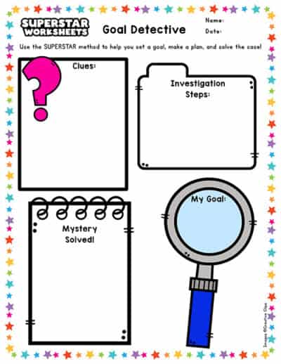 Goal Setting Worksheets - Superstar Worksheets