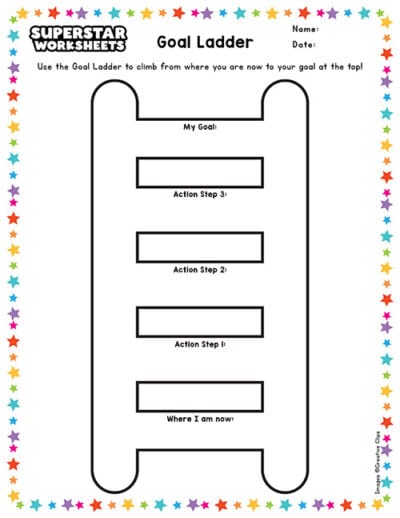 Goal Setting Worksheets - Superstar Worksheets