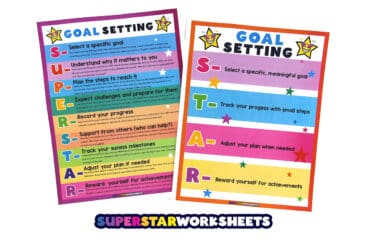 Goal Setting Worksheets - Superstar Worksheets