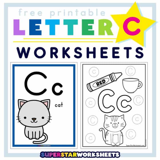 Letter C Worksheets - Superstar Worksheets