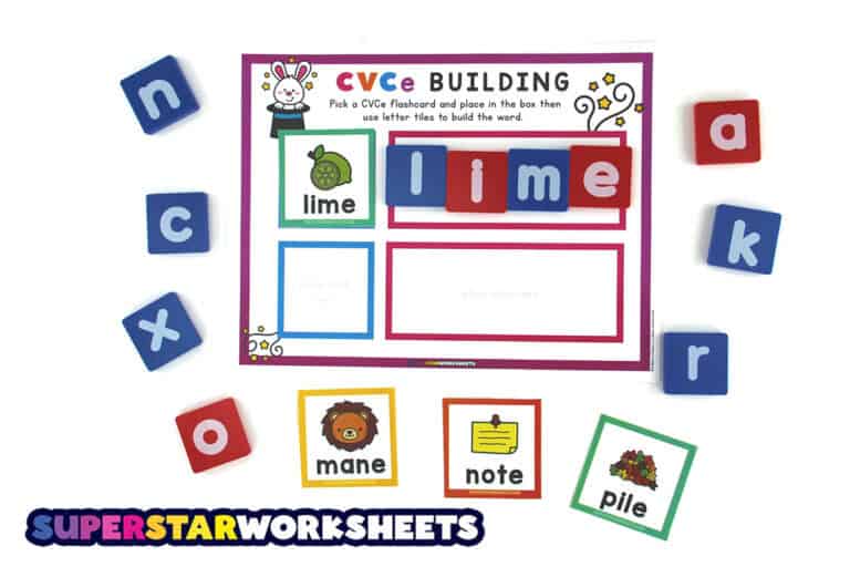 Magic e Words - Superstar Worksheets