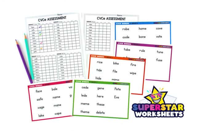 Magic e Words - Superstar Worksheets