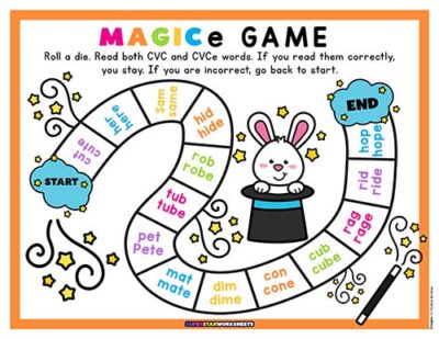 Magic e Words - Superstar Worksheets