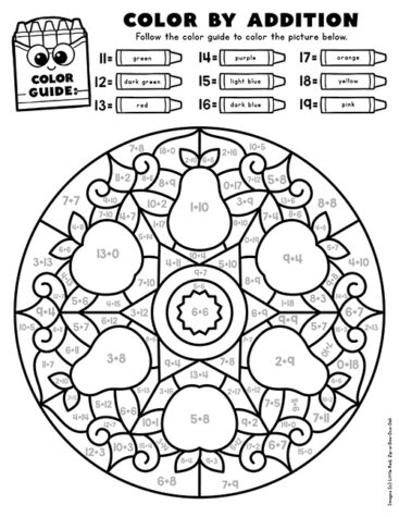 Mandala Color by Number - Superstar Worksheets
