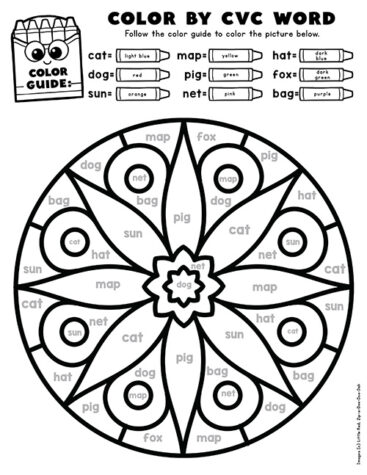 Mandala Color by Number - Superstar Worksheets