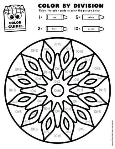 Mandala Color by Number - Superstar Worksheets