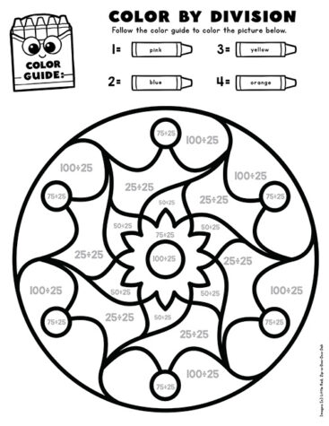 Mandala Color by Number - Superstar Worksheets
