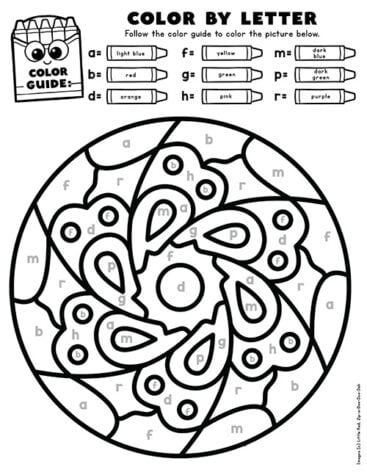 Mandala Color by Number - Superstar Worksheets