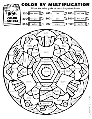 Mandala Color by Number - Superstar Worksheets