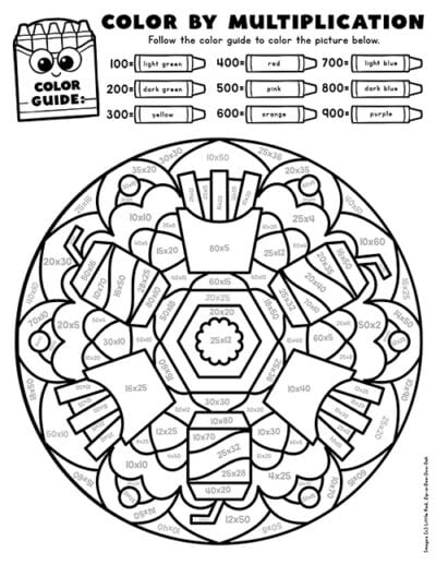 Mandala Color by Number - Superstar Worksheets