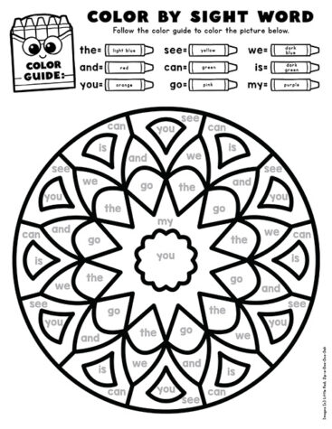 Mandala Color by Number - Superstar Worksheets