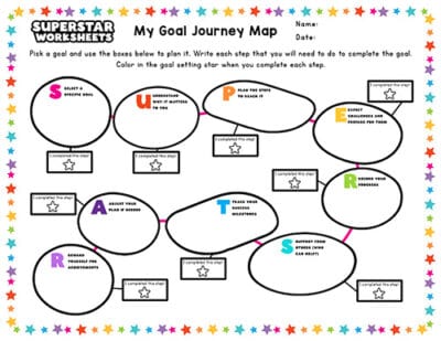 Goal Setting Worksheets - Superstar Worksheets