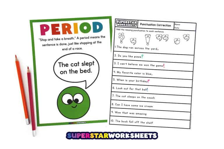 Punctuation Worksheets (Free Printables) - Superstar Worksheets
