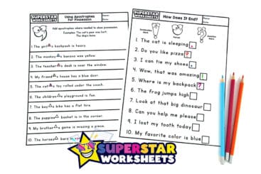 Punctuation Worksheets (Free Printables) - Superstar Worksheets