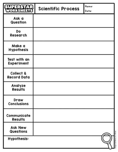 Scientific Method Worksheets - Superstar Worksheets