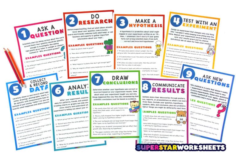 Scientific Method Worksheets - Superstar Worksheets