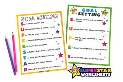 Goal Setting Worksheets - Superstar Worksheets