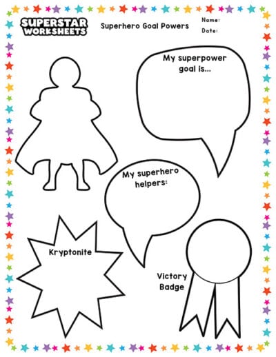 Goal Setting Worksheets - Superstar Worksheets